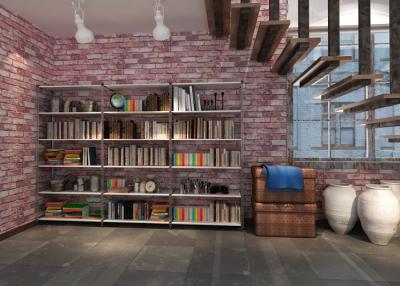 China 3D Vinyl Brick Effect Wallpaper For Bedroom / Coffee Shop , Removable Brick Wallpaper for sale