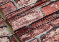 China 3D Vinyl Brick Effect Wallpaper For Bedroom / Coffee Shop , Removable Brick Wallpaper for sale