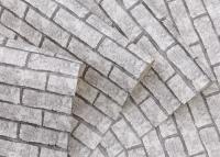 China Retro 3D Brick Wall Effect Wallpaper For Sitting Room , Chinese Style Wallpaper for sale