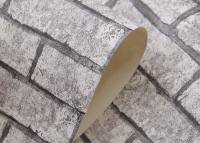 China Retro 3D Brick Wall Effect Wallpaper For Sitting Room , Chinese Style Wallpaper for sale