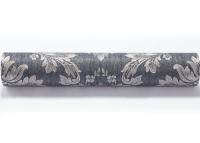 China Removable Embossed Vinyl Wallpaper with Sliver and Black Damask Pattern for sale