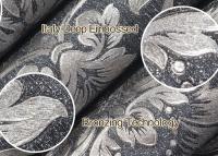 China Removable Embossed Vinyl Wallpaper with Sliver and Black Damask Pattern for sale