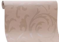 China European Style Embossed Vinyl Wallpaper Silver Grey Leaf Pattern for Home , Hotel for sale