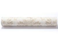 China Eco - friendly Embossed Vinyl Wall Coverings , Silver Damask Pattern Wallpaper for sale