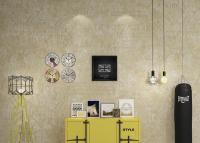 China Washable Retro Vintage Wallcovering / Creamy White English Letter Wallpaper for sale