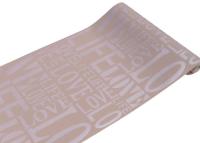 China Non woven Washable Wallpaper Purple Color LOVE English Letters Wallpaper for sale