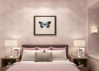 China Pink Color Vinyl Rustic Floral Wallpaper with Soundproof for Home Decorating for sale
