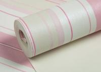 China Lovely Embossed Kids Bedroom Wallpaper , Colorful Childrens Striped Wallpaper for sale