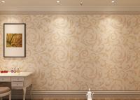 China Eco-friendly Non-woven Interior Wallpaper , European Style Leaf Pattern Wallpaper for sale