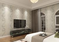 China Embossed Asian Inspired Wallpaper , Leaf Pattern Washable Vinyl Wall Coverings for sale