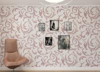 China Washable Red Brown Leaf Rustic Floral Wallpaper for Wall Decoration for sale