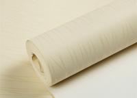 China Creamy White Stripes Contemporary Wallpaper for Home , Non Permanent Wallpaper for sale