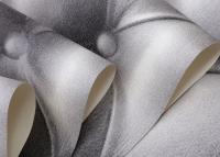 China 3D Effect European Style Black and White Leather Pattern Wallpaper for sale