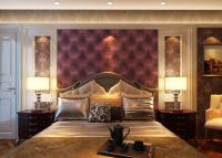 China European Style Leather Wallpaper Luxury 3D Effect Contemporary Purple Wallpaper for sale