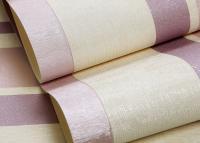 China White and Purple Contemporary Wall Coverings for Bedrooms , Removable Kids Wallpaper for sale