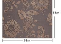 China Brown Floral Pattern Washable Vinyl Wallpaper With Embossed Rustic Style for sale