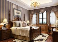 China Embossed Contemporary Wall Coverings with Vertical Stripes Pattern , Coffee and Black for sale
