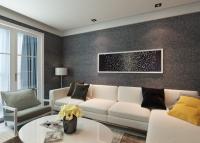 China House Decoration Removable Vinyl Black Embossed Wallpaper for Bedrooms for sale