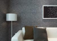 China House Decoration Removable Vinyl Black Embossed Wallpaper for Bedrooms for sale