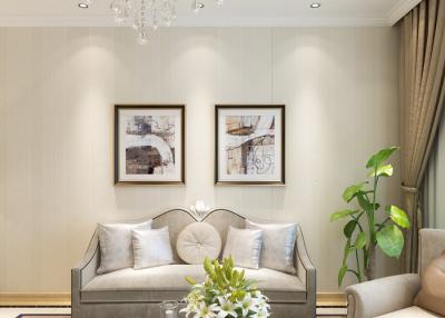 China White Silver Grey Removable Contemporary Wall Coverings with No Harmful Smell for sale