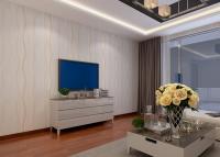 China Curve Lines Pattern Non - woven Living Room Wallpaper , Washable Family Room Wallpaper for sale