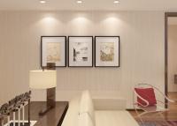 China Simple Contemporary Childrens Wallpaper , Beige Color Striped Living Room Wallpaper for sale