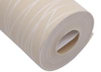 China Simple Contemporary Childrens Wallpaper , Beige Color Striped Living Room Wallpaper for sale