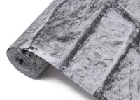 China Non Woven Grey Real Looking Brick Wallpaper Embossed 3D Effect , 0.53*10M Size for sale