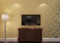 China Gold Foil Floral Pattern Country Bedroom Wallpaper Waterproof for Home Interiors for sale