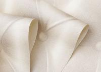 China Creamy White Leather Wallpaper , Removable Modern Vinyl Wallpaper PVC for sale