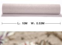 China Deep Embossed Grey Washable Vinyl Wallcovering / Wallpaper Moisture - Proof for sale