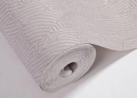 China Deep Embossed Grey Washable Vinyl Wallcovering / Wallpaper Moisture - Proof for sale