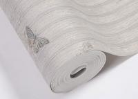 China Removable Rustic Washable Vinyl Butterfly with Flower Wallpaper for Bedroom for sale