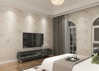 China Embossed Rustic Floral and Butterfly Wallpaper Eco - friendly Vinyl Wall Coverings for sale