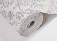 China Embossed Retro Vintage Wallpaper Symmetrical Floral Pattern for Living Room for sale