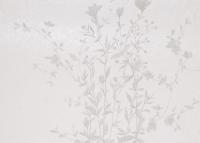 China Waterproof Silver Rustic Floral Wallpaper , Removable Embossed Vinyl Wallpaper for sale