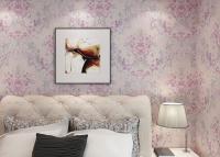 China Beautiful Floral Pattern Country Style Wallpaper Embossed for Bedroom 0.53*10M for sale
