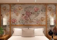 China Embossed Silver Retro Vintage Style Wallpaper Floral Pattern For Living Rooms for sale