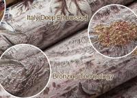 China Embossed Silver Retro Vintage Style Wallpaper Floral Pattern For Living Rooms for sale