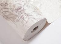 China Moisture - Proof Rustic Floral Wallpaper Creamy White For Living Room , Bedroom for sale