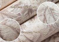 China Moisture - Proof Rustic Floral Wallpaper Creamy White For Living Room , Bedroom for sale