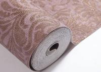 China Removable Retro Vintage Wallpaper , Symmetrical Brown Floral Pattern Wallpaper for sale