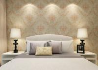 China 0.53*10M Rustic Style Red Floral Wallpaper Waterproof for Bedroom for sale