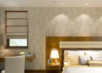 China Grey Removable Embossed Floral Pattern Country Bathroom Wallpaper / Wall Coverings for sale