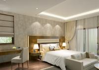 China Grey Removable Embossed Floral Pattern Country Bathroom Wallpaper / Wall Coverings for sale