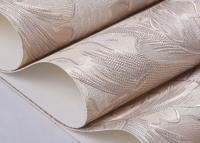 China Grey Removable Embossed Floral Pattern Country Bathroom Wallpaper / Wall Coverings for sale