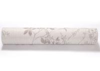 China Vinyl Rustic Floral Wallpaper with Light Pink color for Living Room for sale