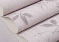 China Vinyl Rustic Floral Wallpaper with Light Pink color for Living Room for sale