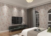 China Washable Vinyl Rustic Floral Wallpaper with Botanical Pattern for Living Room for sale