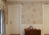 China Embossed Pretty Black Purple and Silver Wallpaper with Floral Pattern For Bedrooms for sale